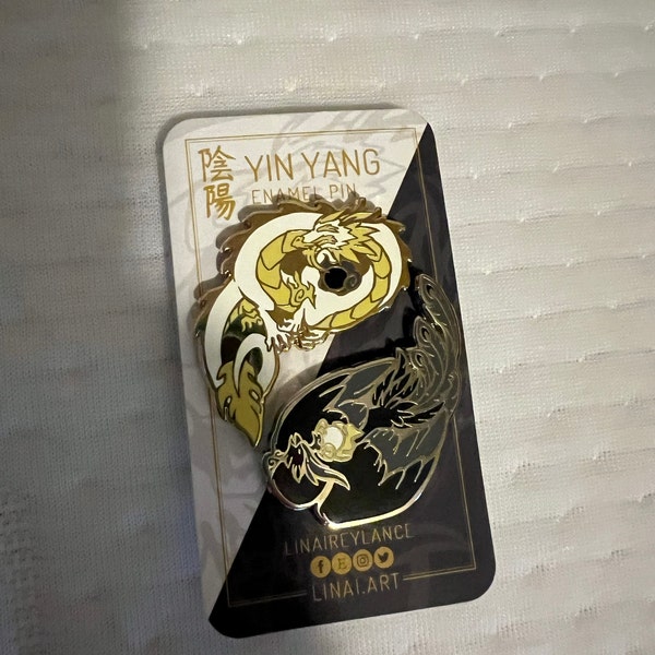 Yin Yang Original Enamel Pin - Etsy
