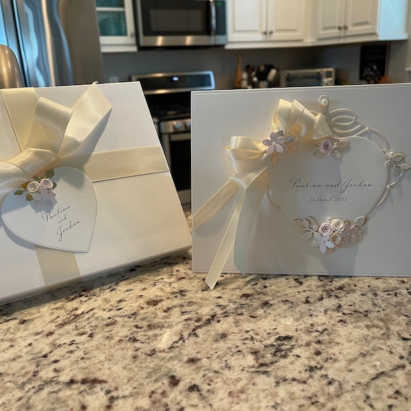 Luxury Handmade Personalized Boxed Wedding Card, Congratulations for ...