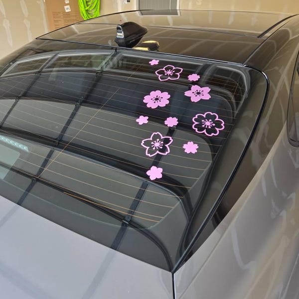 Sakura Cherry Blossom Flowers Vinyl Decal Sticker Set - Etsy