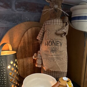 2016 E-PATTERN Primitive Folk Art Early Style Bunny Rabbit Doll With ...