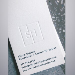The Requisite Card Custom Letterpress Printed Calling Cards - Etsy