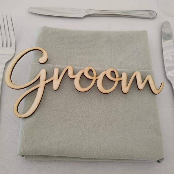 Large Rustic Wooden Name Place Settings - Guest Seating - Wedding/event ...