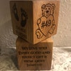 Personalized Anniversary Wooden Block Custom Name Memorial Gift ...
