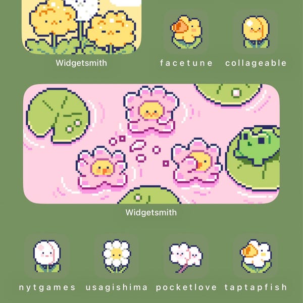 63 App Icon Pack / Pink Party / Wallpapers & Widgets / Pixel / Ios App ...