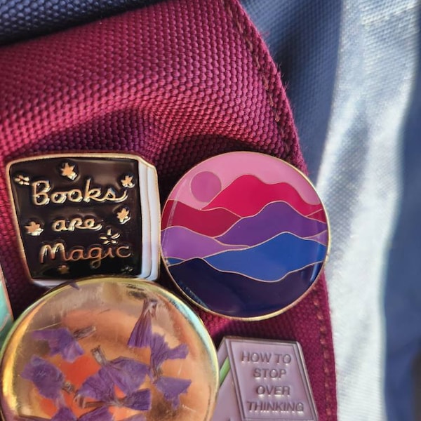 Subtle Bisexual Flag Enamel Pin Enamel Cute Pin Set Pins Laple Pin Hard ...