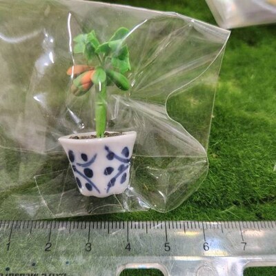Miniature Hand Blown Glass Funny Bird Chickadee Animal Cute Green White ...