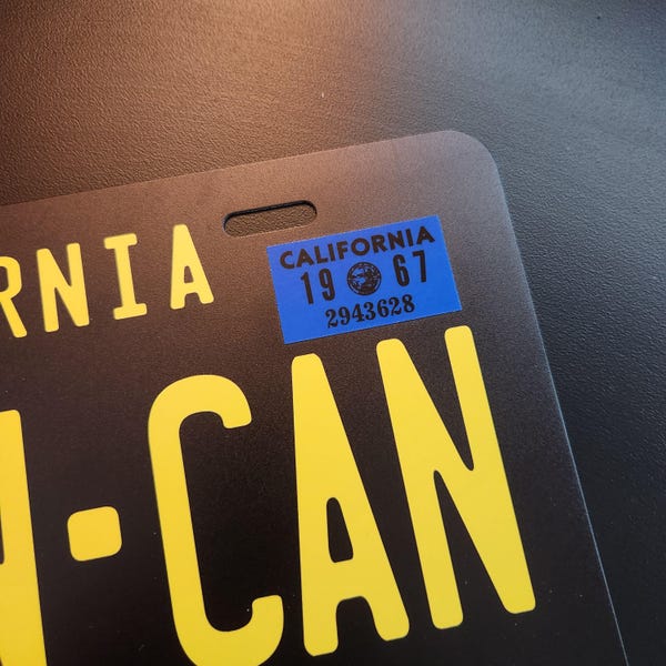 California Month Sticker [doyers Edition] CA License Plate Tag - Etsy