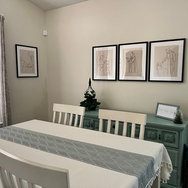 Woman Healed Fringe of Jesus Garment, Hem of Robe, Modern Bible Jesus ...