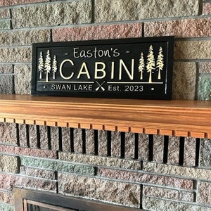 Custom Sign for Cabin Lake House Sign Personalized Cabin Sign Lodge ...