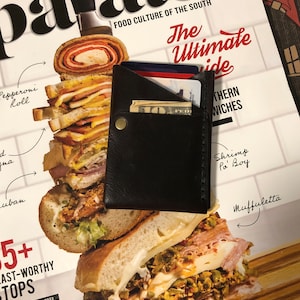 Big Spender Minimalist Leather Wallet, Simple Front Pocket Wallet, Slim ...