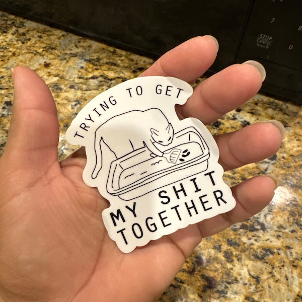 Cat Stickers, Cat Mom Stickers, Laptop Stickers, Water Bottle Stickers, Funny Cat, Waterproof ...