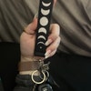 Moon Keychain Wristlet Moon Phase Key Fob Witchy Things - Etsy