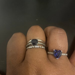 Silver 3 Stones Ring Engagement Ring Oval Cut Ring Simulant - Etsy