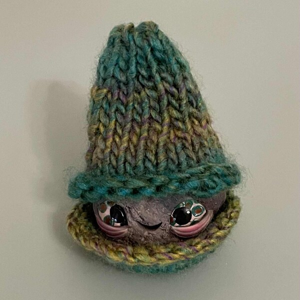 Tiny Rock Pal, Rock Friend, Orginal Sculpture, One of a Kind, Handmade ...