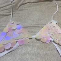 Black Sparkle Triangle Top - Etsy UK