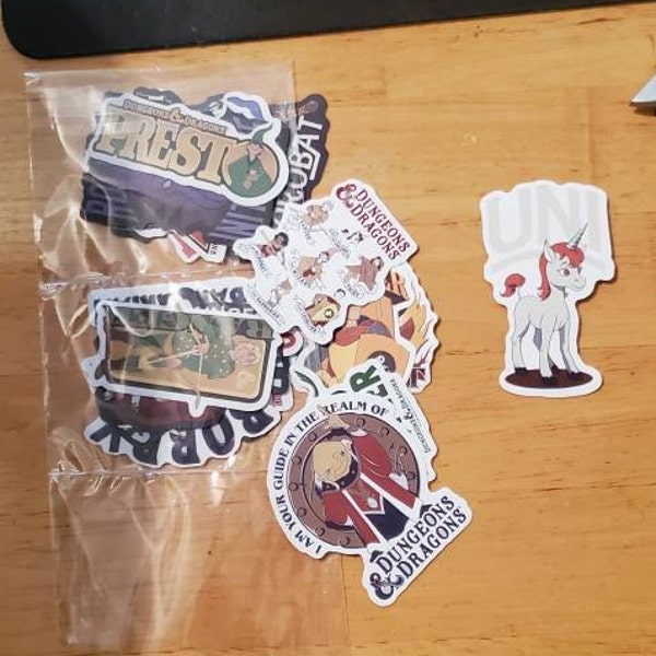 D&D Vinyl Stickers, Dungeons-dragons Game Random Pack, 10-100 Pcs ...