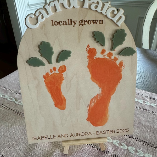 Valentine Kids Footprint Handprint Board, My First Valentine's Day ...