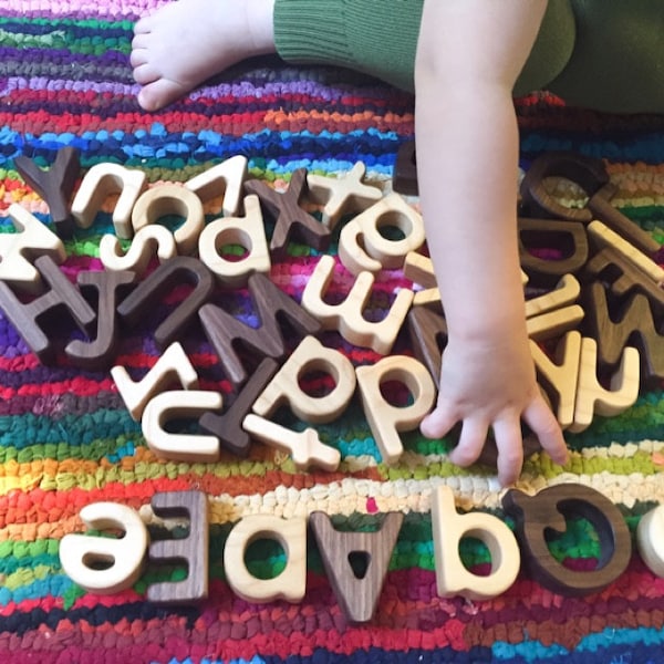Capital Alphabet Letters Heirloom Hardwood Set - Etsy