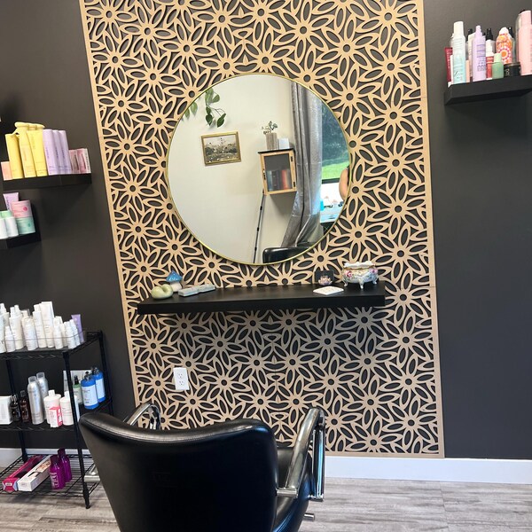 Custom Wooden Aztec Lattice - Trellis, Mandala Wall Art for Home Decor ...