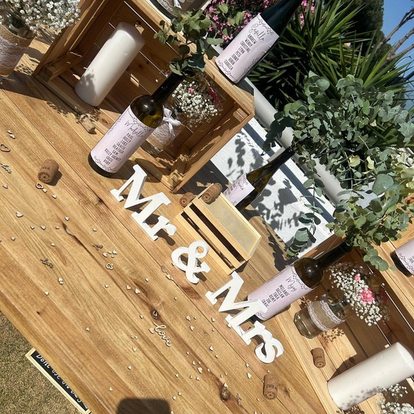 Wooden Confetti Mix || Rustic Wedding Table Scatter Decoration ...