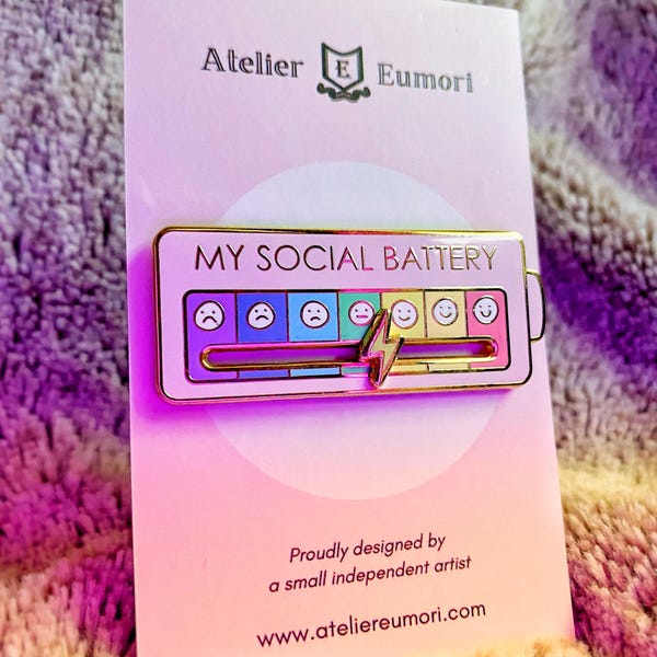 The Original Mood Tracker Sliding Enamel Pin, Interactive Enamel Pins ...