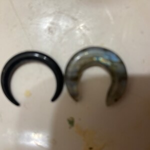 Blue Cat's Eye Glass Stone Pinchers Septum Tusk Handmde - Etsy