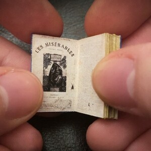 Les Misérables. Miniature Illustrated Book . OPENABLE. DIGITAL DOWNLOAD ...