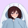 Cute Blue Bunny Blanket VTUBER ASSET Live 2D, Vroid, 3D Models - Etsy