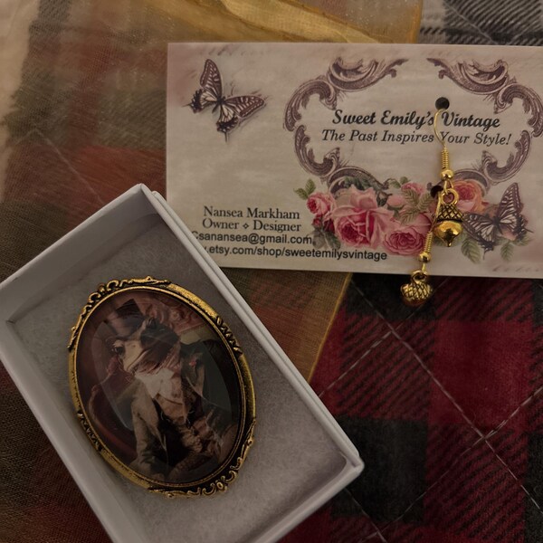 Sir Edwin Henry Landseer, Cameo Brooch, the Arab Tent, Original Ca ...