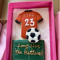 Personalised Football Fan Birthday Biscuits, Gift for Football Fan ...