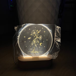 Custom Wooden Alphabet Night Light ,initial LED Night Light ...