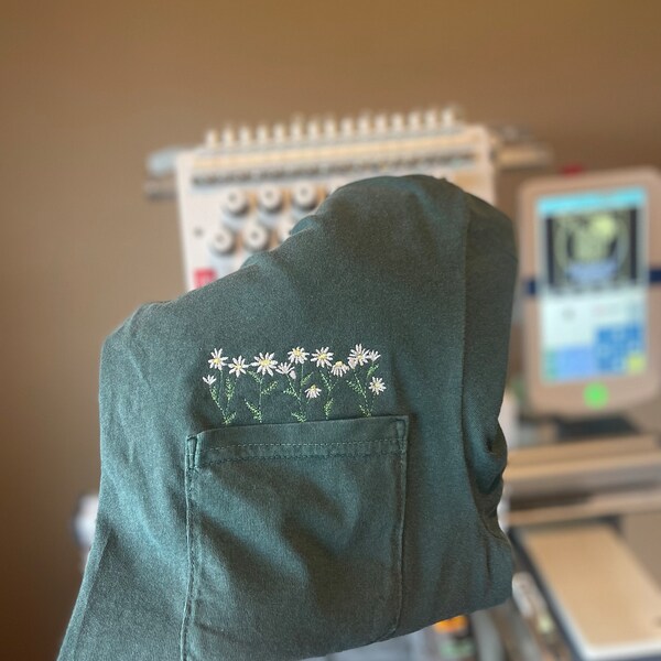 Daisy Machine Embroidery Design, Wildflowers, Plants, Machine ...