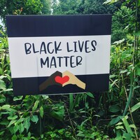 Black Lives Matter Yard Sign, Black Lives Matter Sign, Black Lifes ...