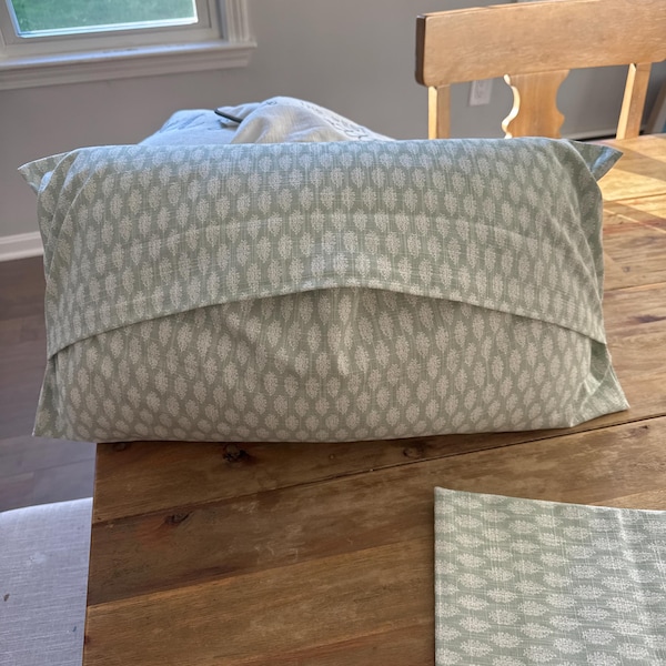 FEATHER PROOF Ticking Pillow Cover, Down Proof Ticking Pillow Cover ...