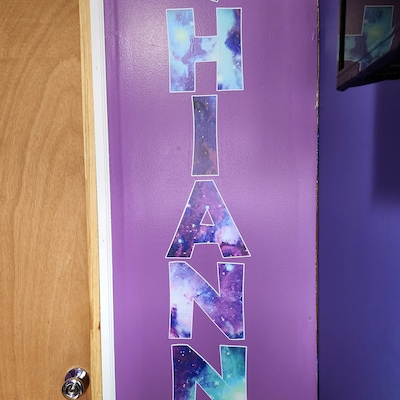 Galaxy Name Wall Decal Galaxy Name Sign Wall Art Sticker Personalized ...