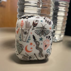 Airpods Case 1st / 2nd Gen Cute Skull Emo Print Pattern - Etsy