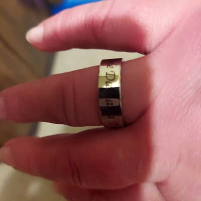 Stainless Steel AA Recovery Ring With Alcoholics Anonymous - Etsy