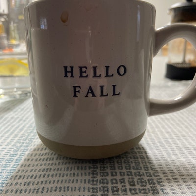 Hello Fall Coffee Mug Fall Coffee Mug PSL Mug Fall Coffee Cup Rustic ...
