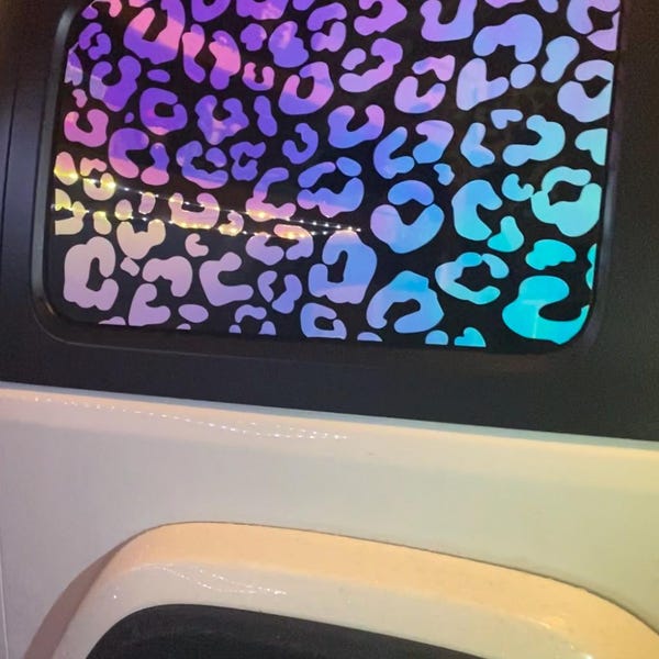 Leopard Cheetah Print Rear Window Decals Fit Jeep Wrangler Unlimited ...