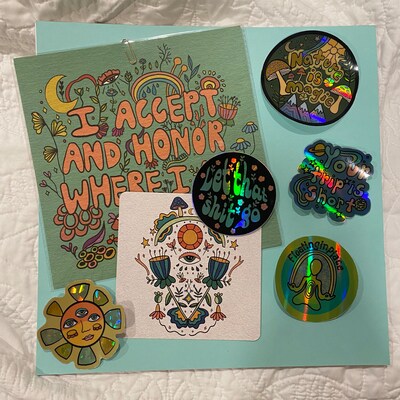 Mantra Art Print,inspirational Wall Art, Colorful Wall Art, Mantra ...