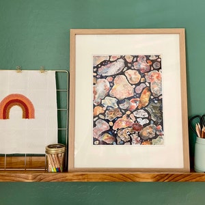 ABC Alphabet Cards Printable, Watercolor Nature Homestead Homeschool ...