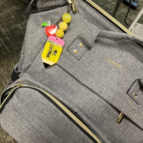 Teacher Beaded Keychain, Teacher Appreciation Gift, Personalized Teacher Appreciation Keychains ...