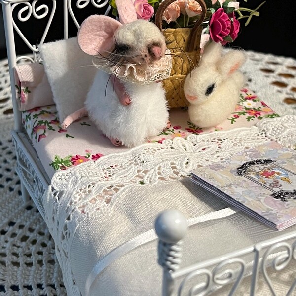 TINY Beige Boy Mouse. Bjd Stuffed Animals Rat by Ratberry. Blythe and ...