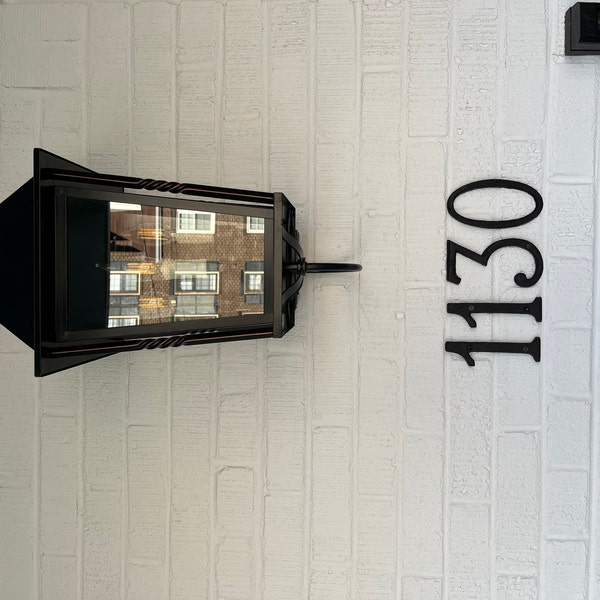 Cast Iron House Numbers 6 Inch Metal Home Address Numbers - Antique ...