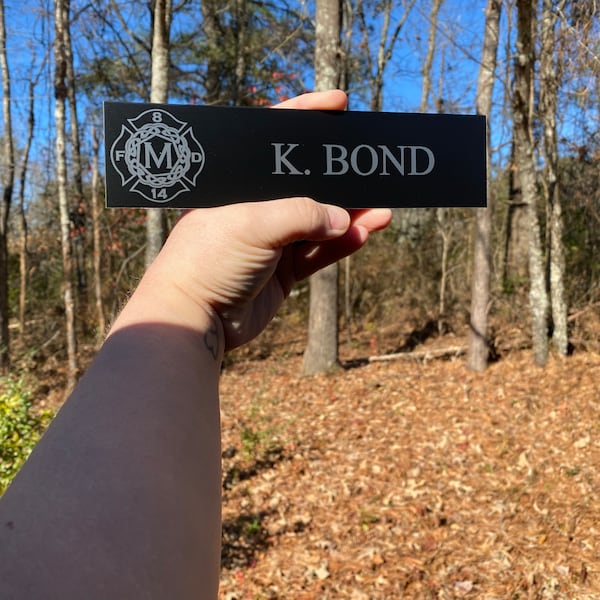 Locker Tags | Laser Engraved and Personalized | Black Aluminum | for ...
