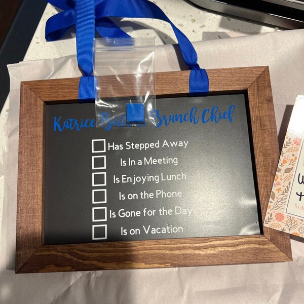 Door Sign,magnetic Door Sign,office Door Sign,coral Themed Door Sign ...