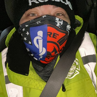 Emt Firefighter Face Shield Firefighter EMT Bandana Firefighter Face ...