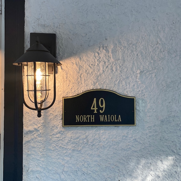 Metal Address Plaque. Personalized Cast the Rolling Arch Plaque ...