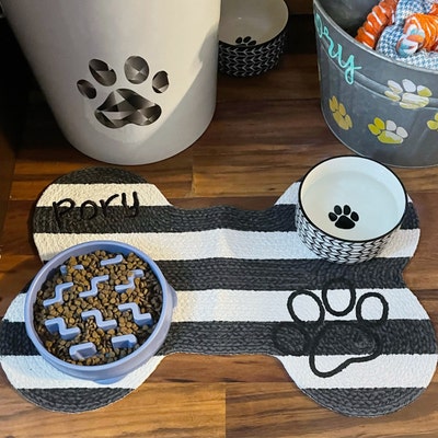 Personalized Dog Bone Mat - Etsy