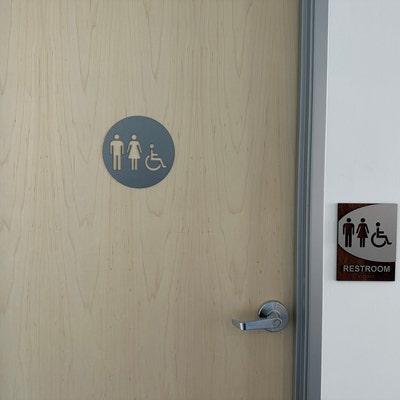 ADA Compliant Wood Office Sign With Raised Letters and Braille - Etsy